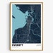 Everett WA Map Print, Washington Wall Art, Everett WA Poster - Etsy