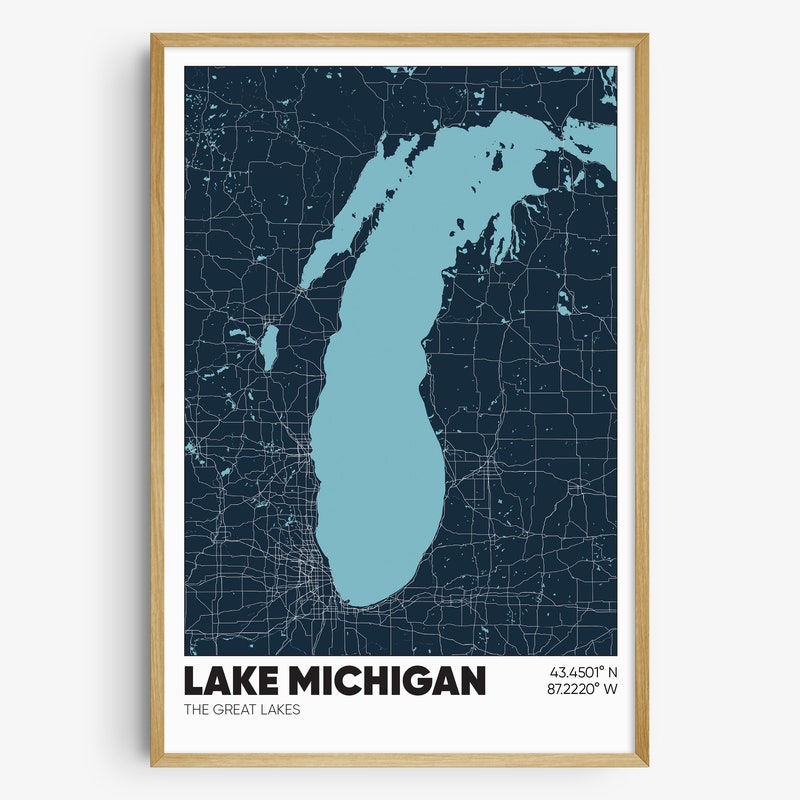 Michigan Poster - Etsy
