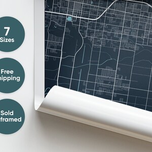 Pharr Map Print, Texas Wall Art, Pharr TX Poster - Etsy