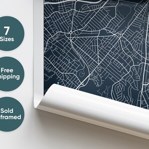 Roslindale Boston Map Print, Massachusetts Wall Art, Boston ...