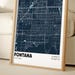 Fontana Map Print, California Wall Art, Fontana CA Poster - Etsy