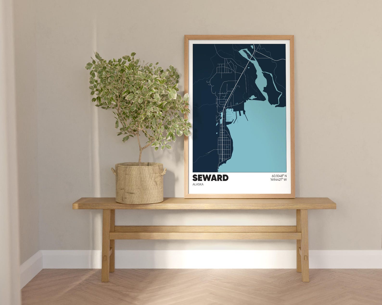 Seward Map Print, Alaska Wall Art, Seward AK Poster - Etsy