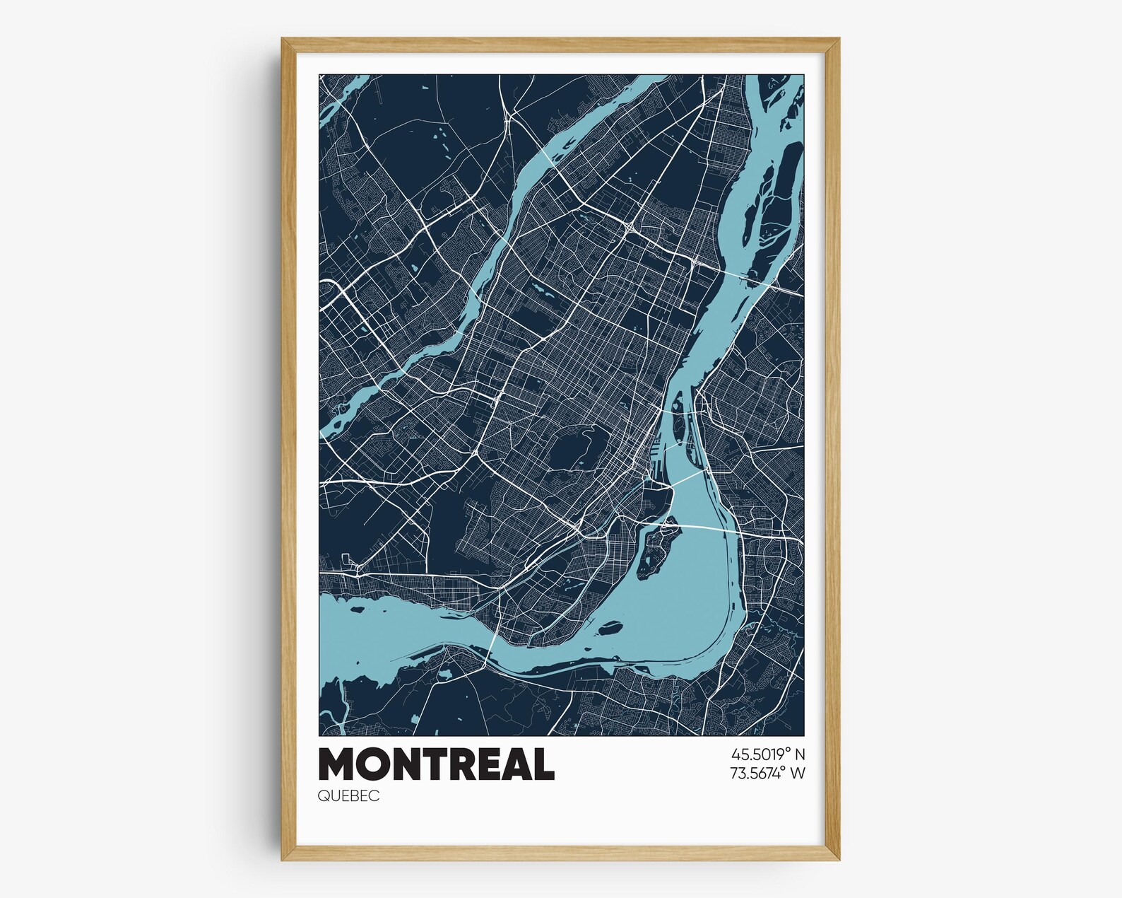Montreal Map Print, Canada Wall Art, Montreal Quebec Poster - Etsy