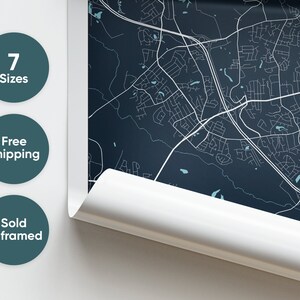 Mechanicsville Map Print, Virginia Wall Art, Mechanicsville VA Poster ...