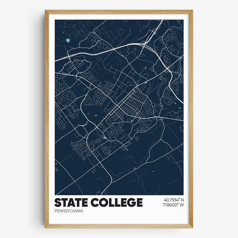State Map Art Print - Etsy