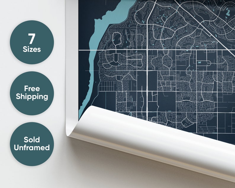 Surprise AZ Map Print, Arizona Wall Art, Surprise AZ Poster - Etsy