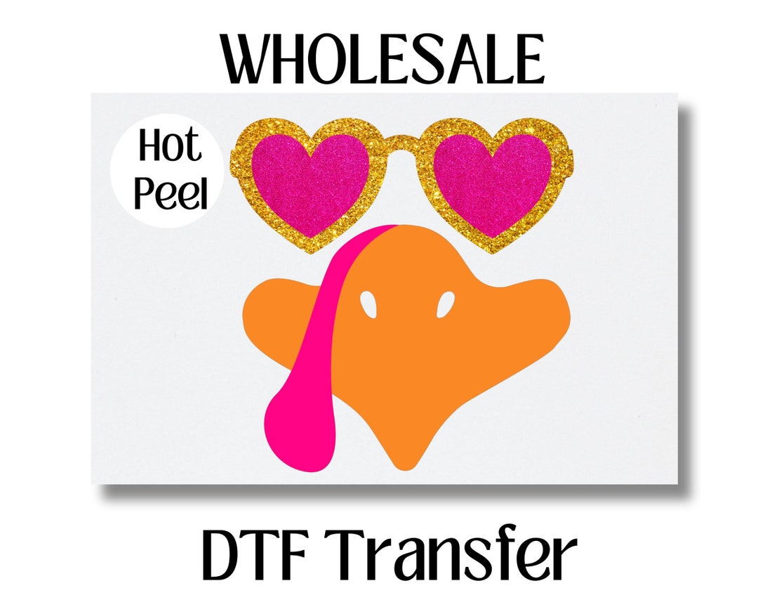 Girl Faux Glitter Turkey DTF Transfer Hot Peel Kids Turkey - Etsy
