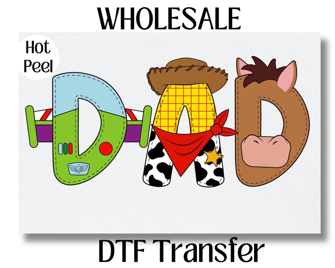 Disney Toy Story Font Dad Dtf Transfer Ready to Press Disney - Etsy