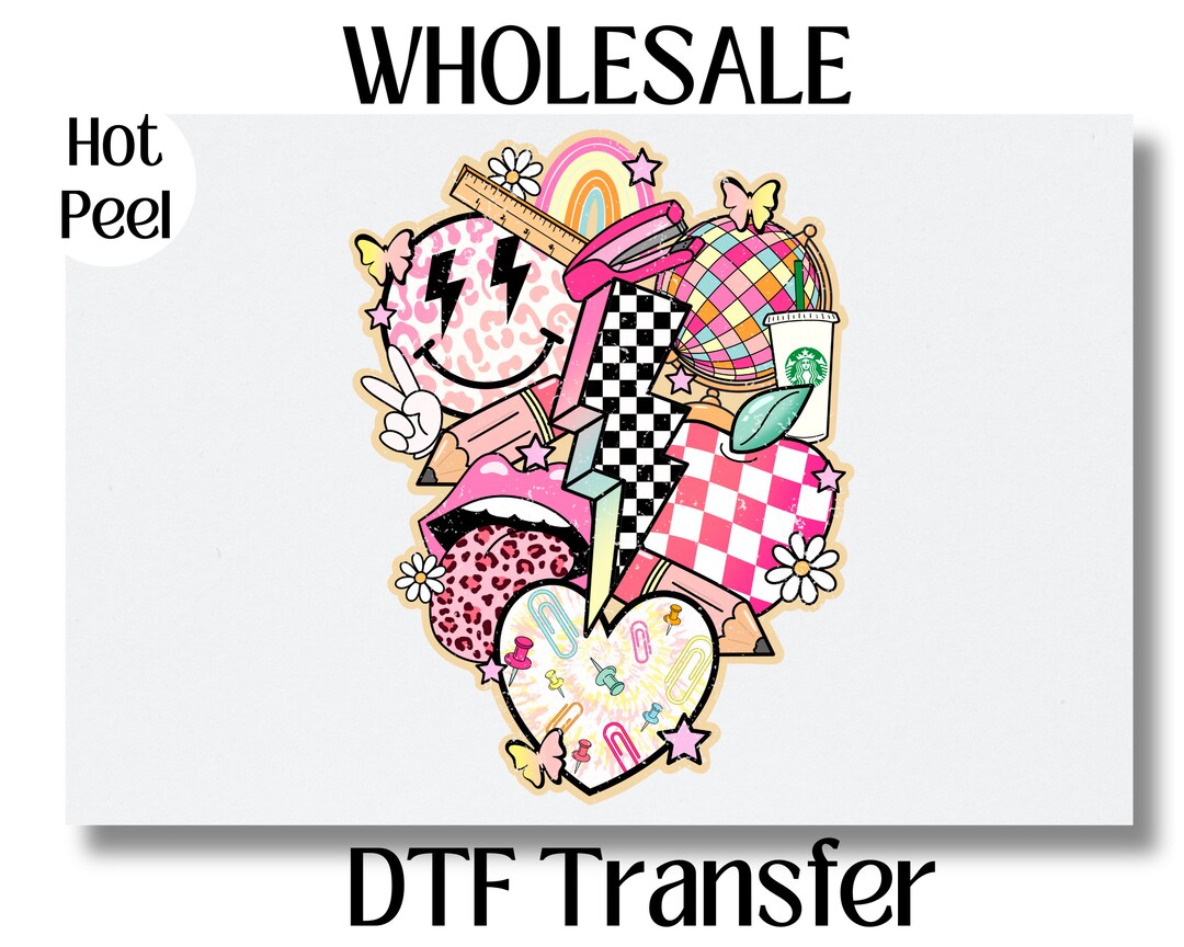 DISTRESSED Teacher Collage DTF Transfer Trendy Teacher DTF - Etsy