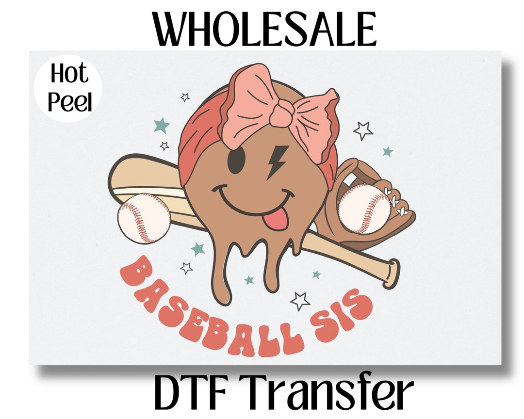 Baseball Sis DTF Transfer, Girl Baseball DTF, Baseball Dtf Ready to ...