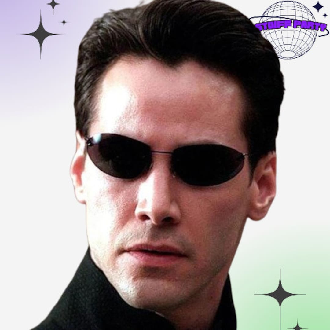 Matrix Glasses Neo Glasses Retro Look Futuristic Limited - Etsy