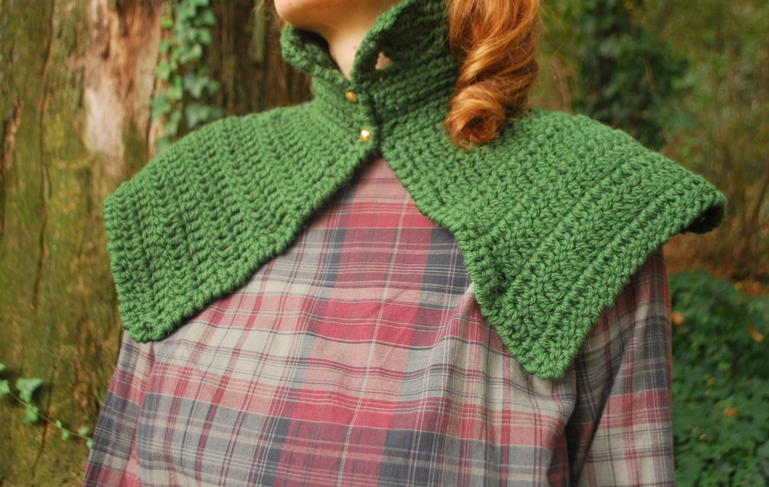 COWL CROCHET Pattern, Edwardian Cape, Photo Tutorial, Elegant Shawl ...