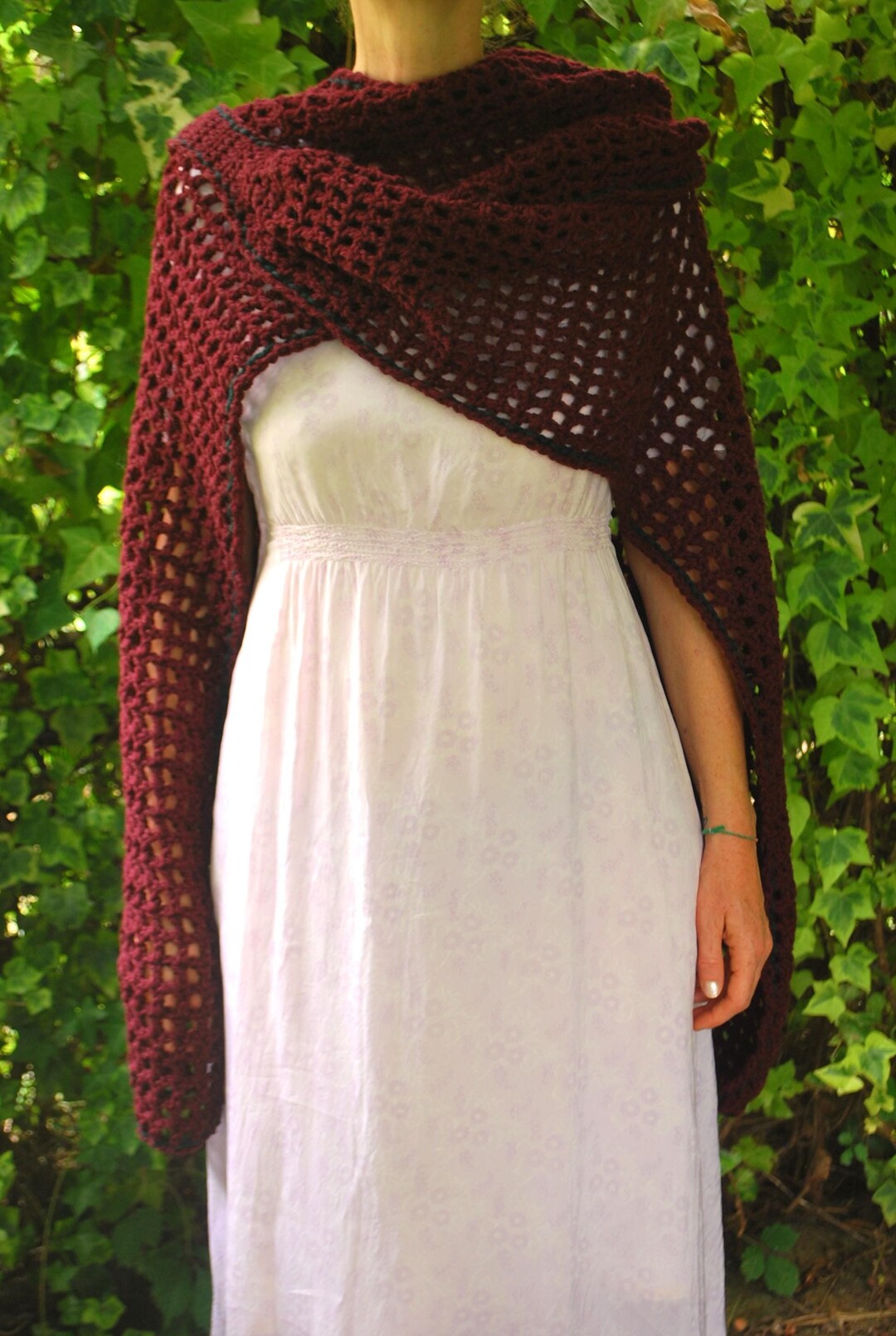 PONCHO CROCHET PATTERN, Shawl Cape Pattern, Open Front Shawl, Mesh ...
