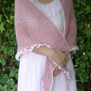 Shawl Mesh Stitch Crochet Pattern, Wrap, Shabby Chic Forest Girl ...