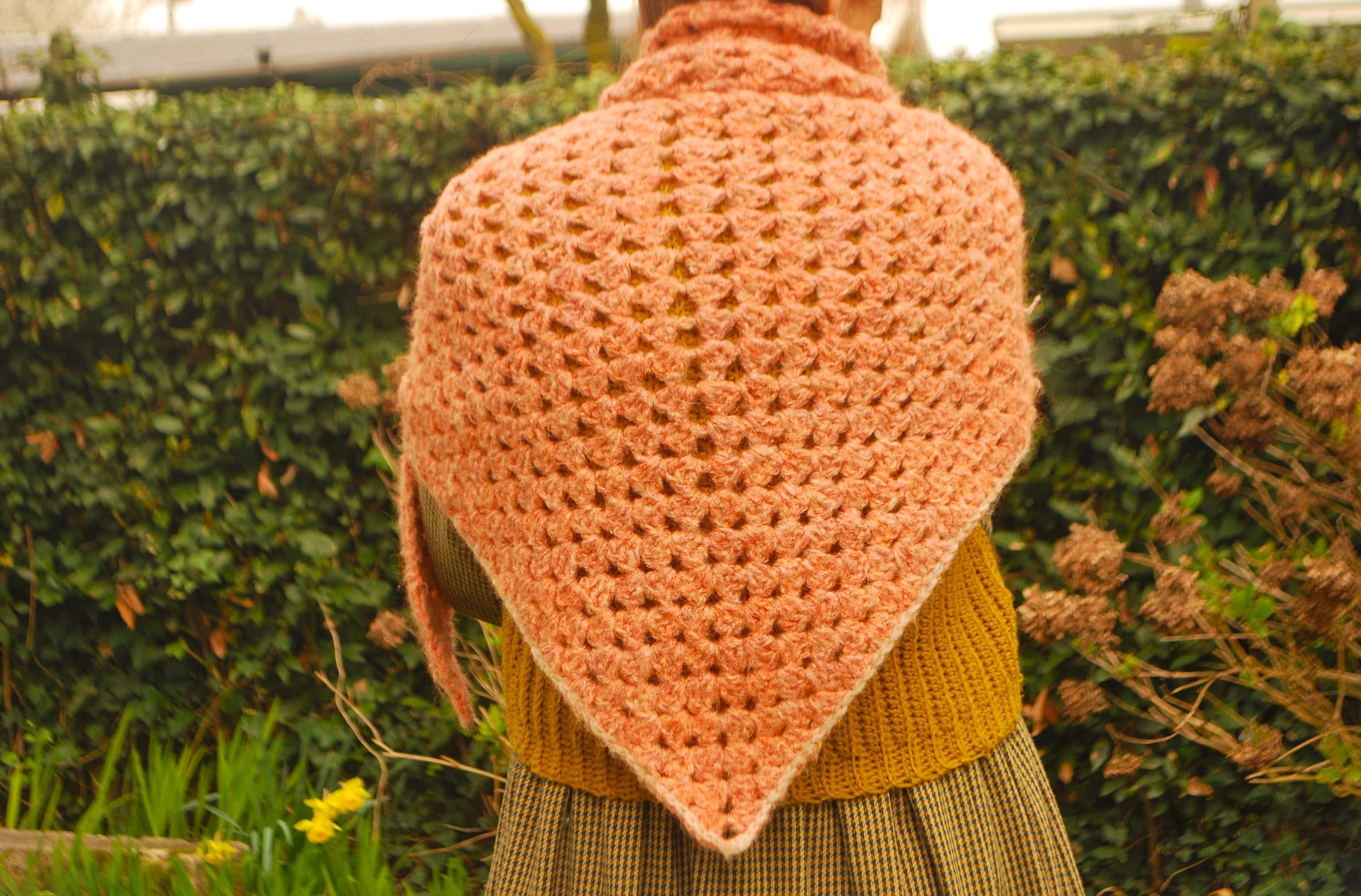 SHAWL GRANNY Square Crochet Pattern, Romantic Mantle, Beginner Modern ...