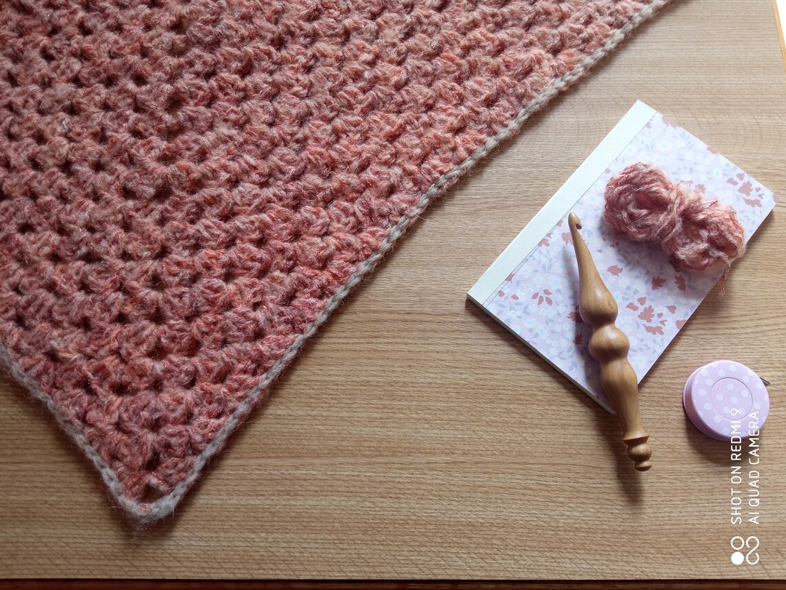 SHAWL GRANNY Square Crochet Pattern, Romantic Mantle, Beginner Modern ...