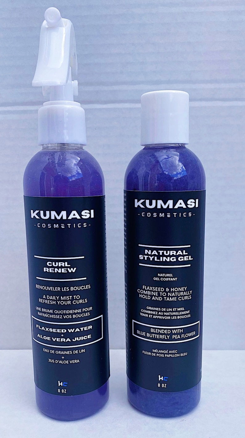 Flaxseed Curly Hair Gel and Spray - Etsy