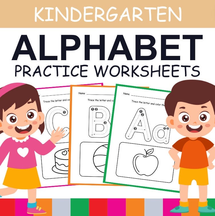 Alphabet Adventures: ABC Tracing and Coloring Activity Sheets for ...