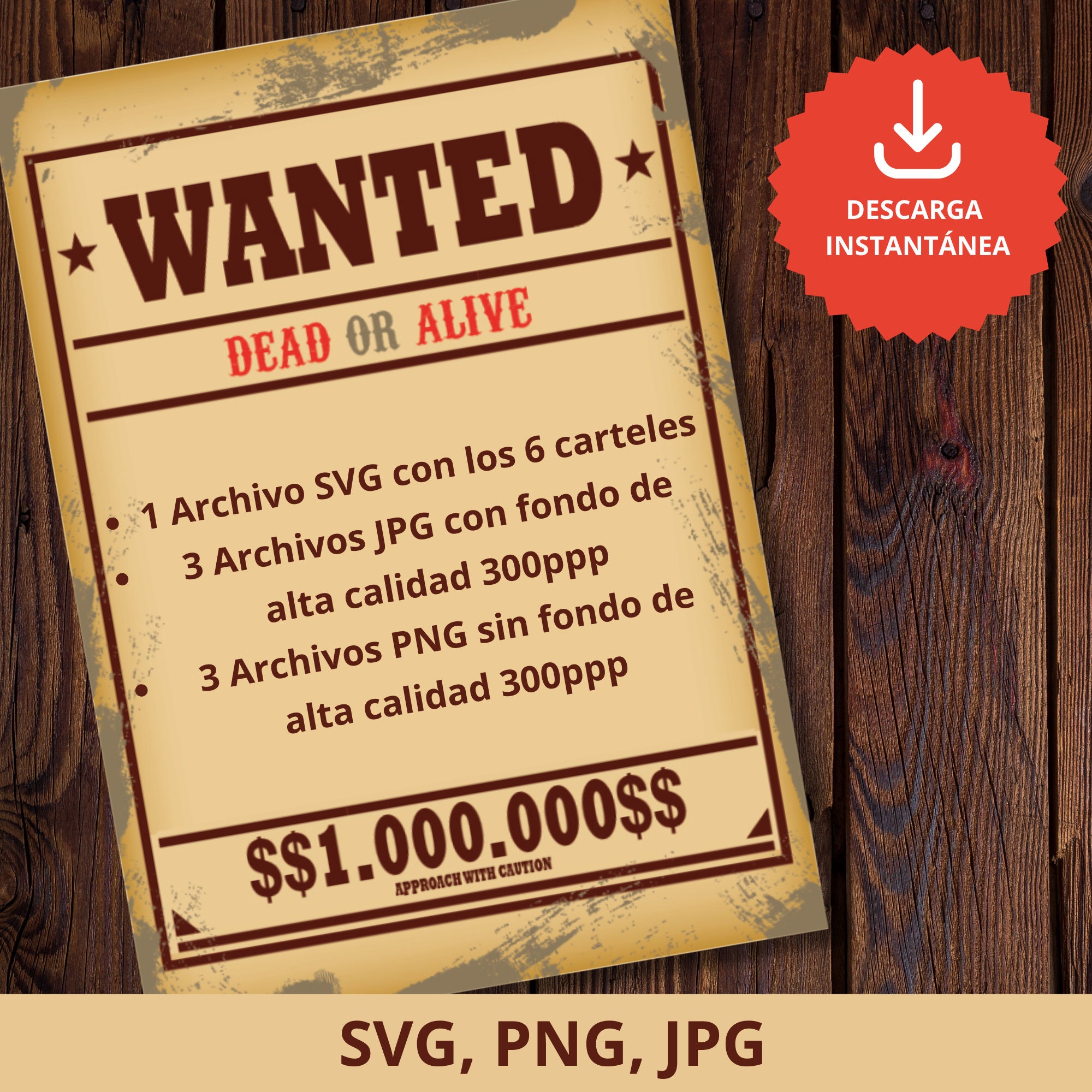 WANTED Poster, Download, DIY Blank WANTED Poster Printable, Space for ...