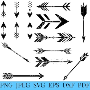 Black Arrows SVG, Arrows Vector, Cutting File, Digital Download, Svg ...