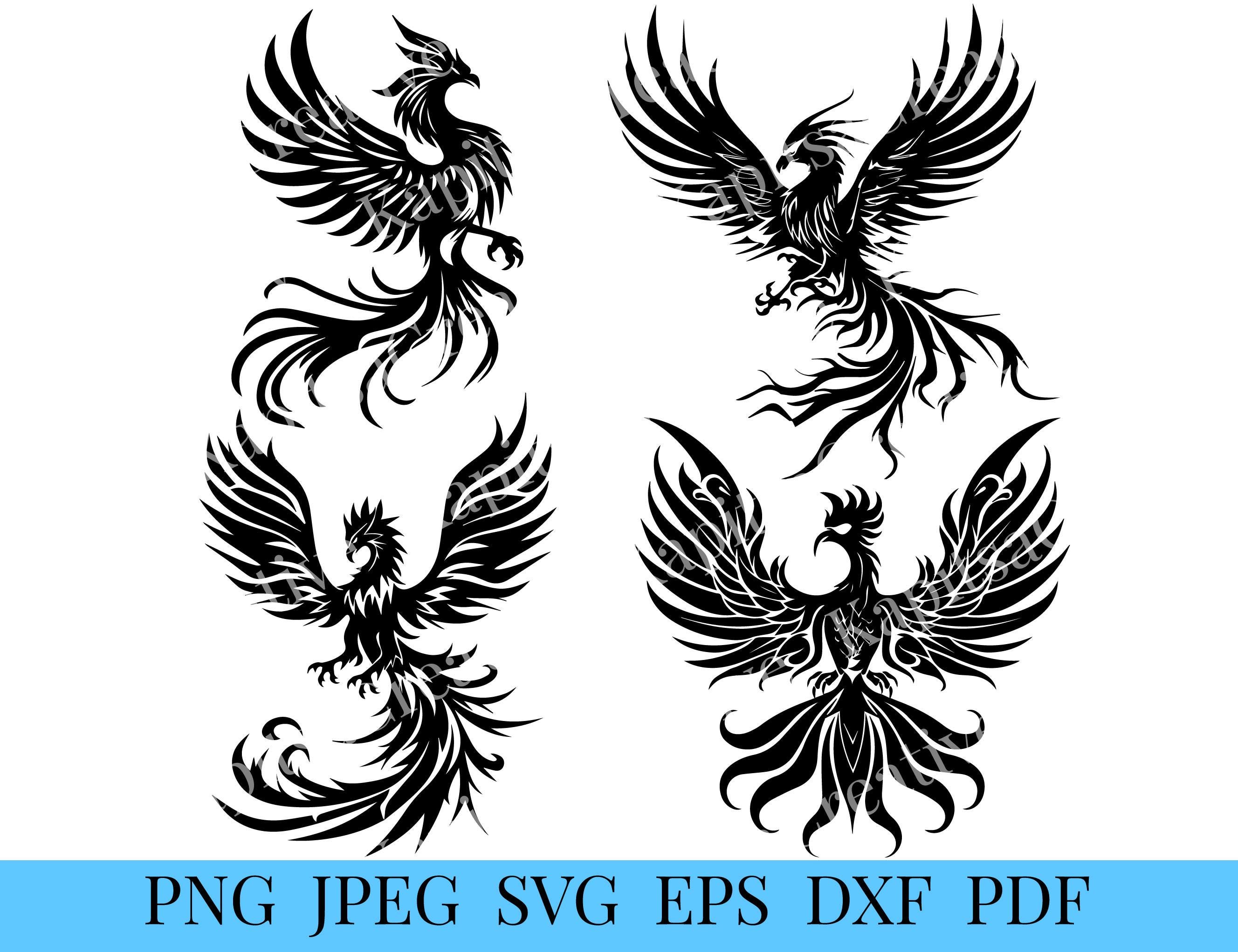Phoenix SVG, Phoenix Vector, Cutting File, Digital Download, Svg, Pdf ...