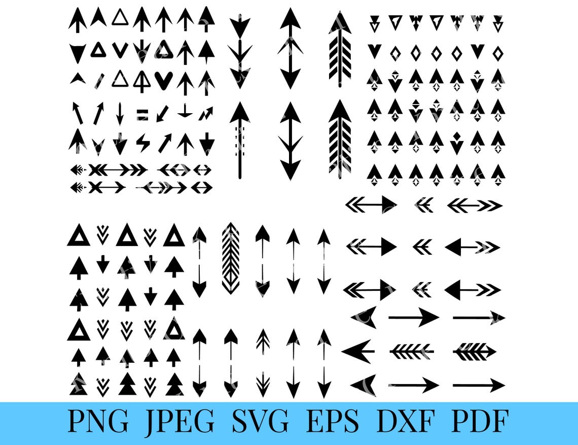 Pack of Arrows, Cursors SVG, Arrows Vector, Cutting File, Digital ...
