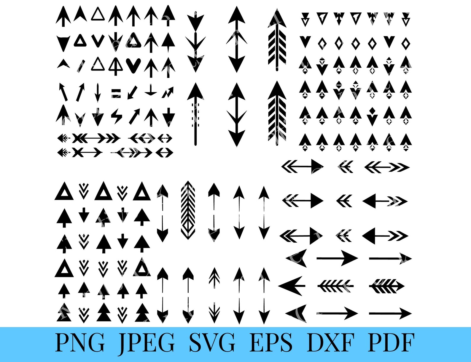 Pack of Arrows, Cursors SVG, Arrows Vector, Cutting File, Digital ...