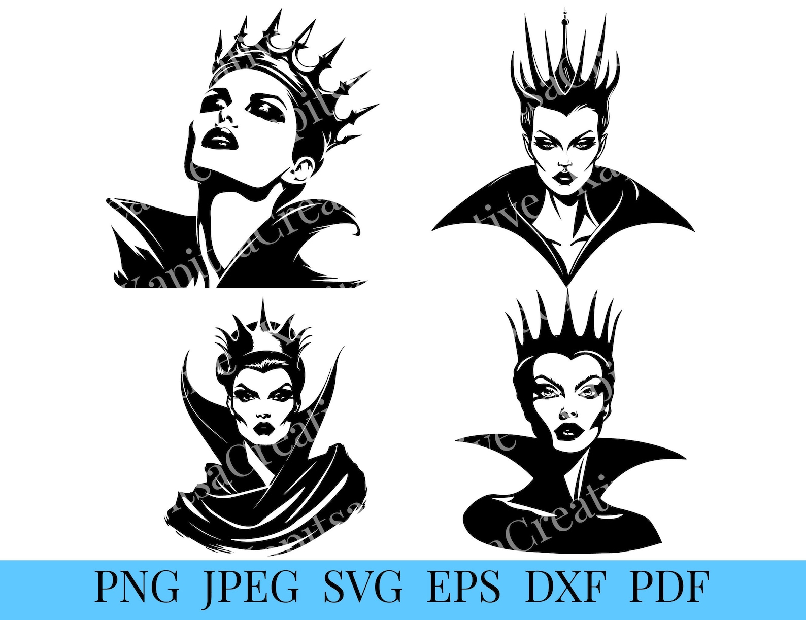 Evil Queen SVG, Evil Queen Vector, Cutting File, Digital Download, Svg ...