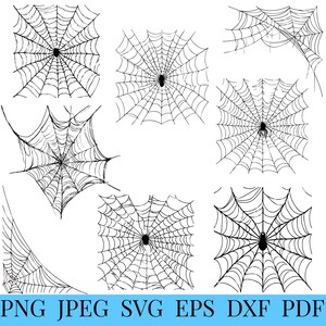 Spider Web SVG, Web Vector, Cutting File, Digital Download, Svg, Pdf ...