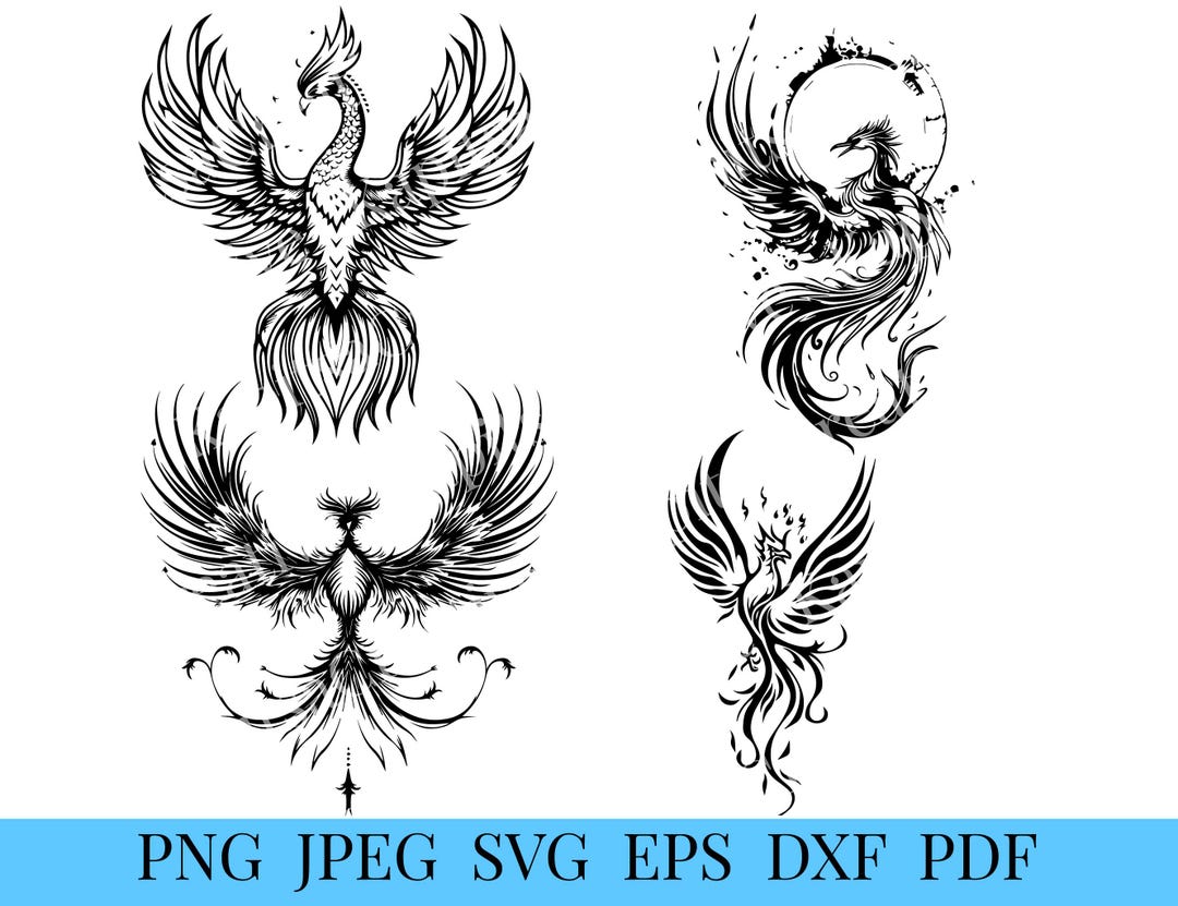 Phoenix SVG, Phoenix Vector, Cutting File, Digital Download, Svg, Pdf ...