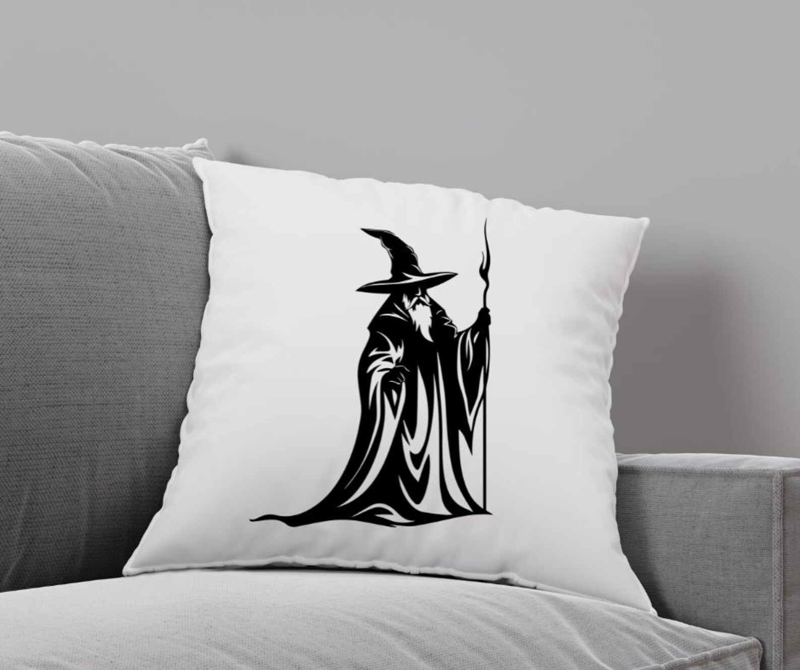Wizard SVG , Sorcerer With Staff, Cutting File, Digital Download ...