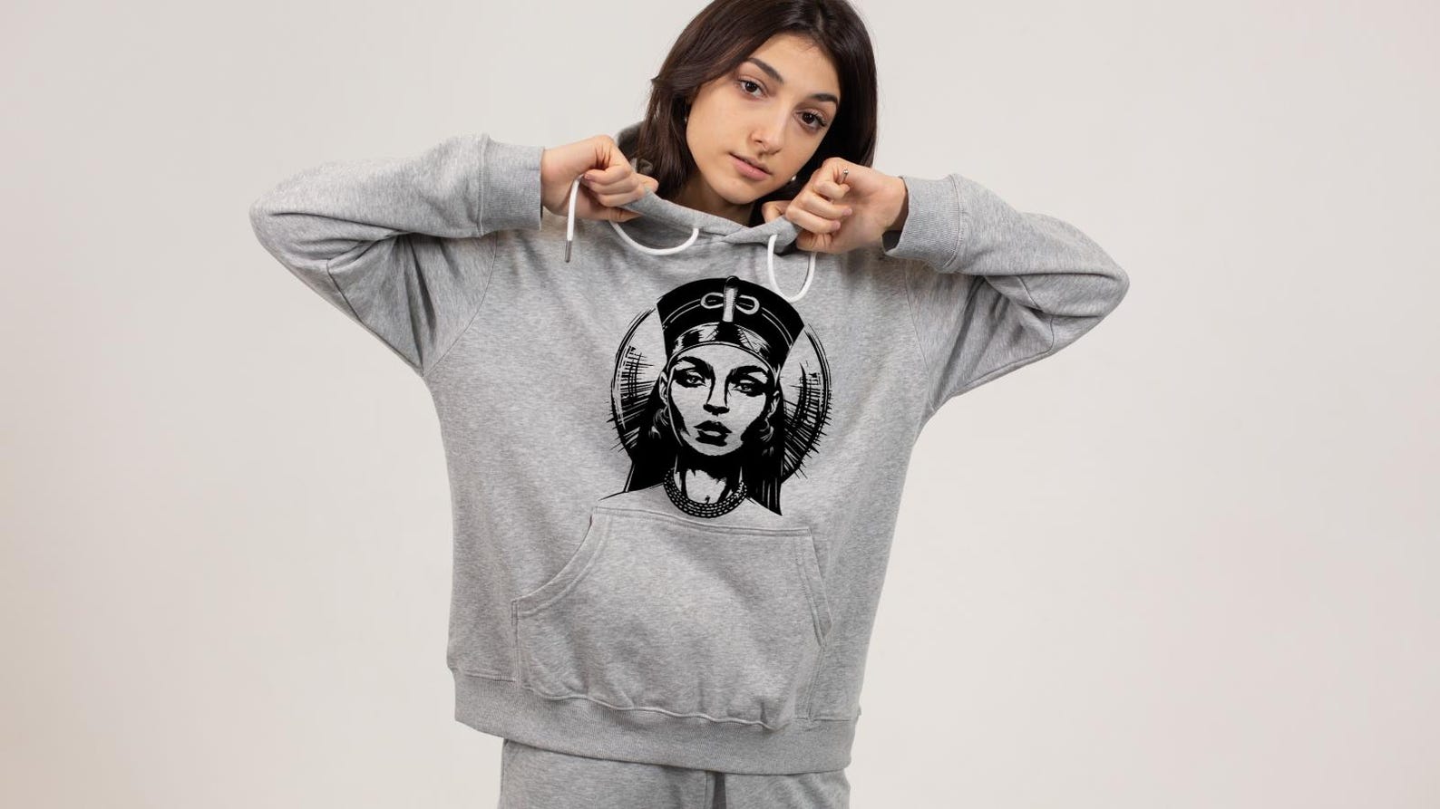 Woman Face Silhouette, Cleopatra SVG, Queen Vector, Cut File, Digital ...