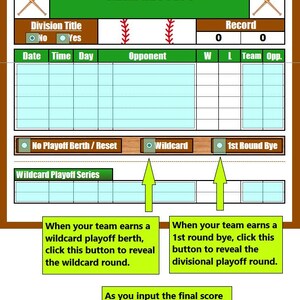 Microsoft Excel Spreadsheet - Baseball Team Results - Etsy