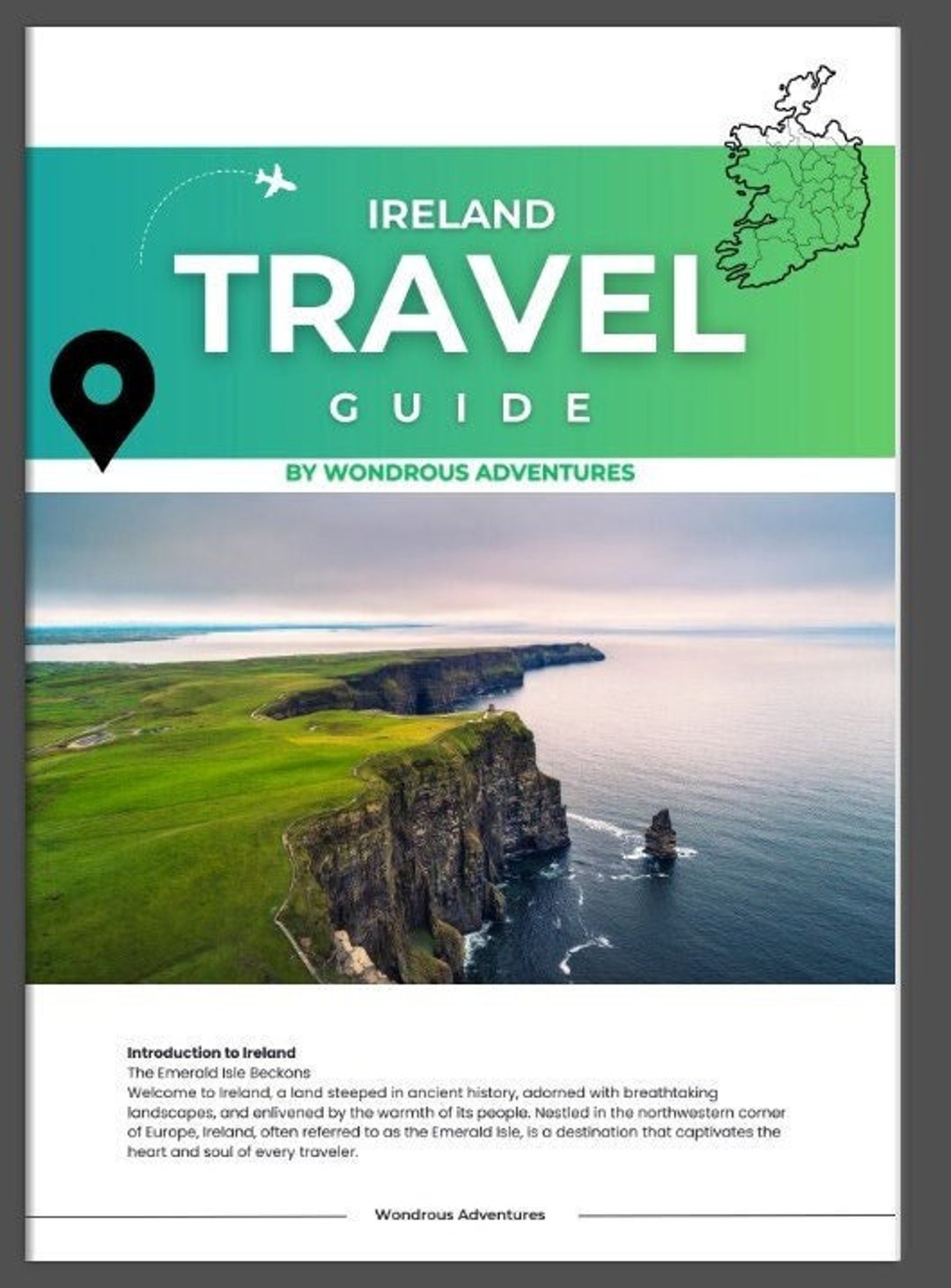 Ireland Travel Guide Travel Itinerary Template Trip Itinerary Printable ...