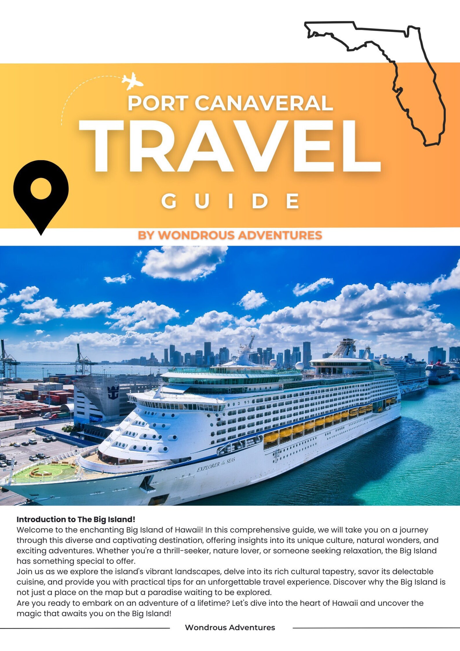 Cruise Ports: Port Canaveral Travel Itinerary Template Trip Itinerary ...