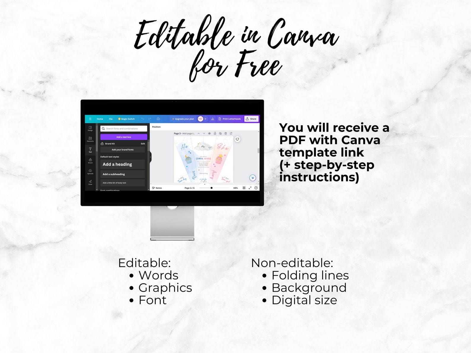 Editable Gender Reveal Paper Airplane Invitation, Gender Reveal ...