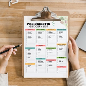 Pre Diabetic Grocery List With Pre Diabetes Low Sugar Food List and ...