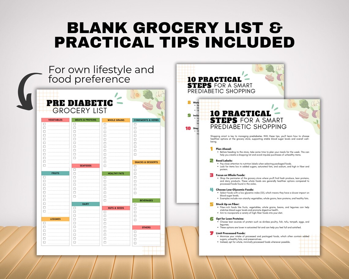 Pre Diabetic Grocery List With Pre Diabetes Low Sugar Food List and ...