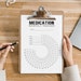 Visual Medication Tracker and Monthly Medicine Log, Medicine List and ...