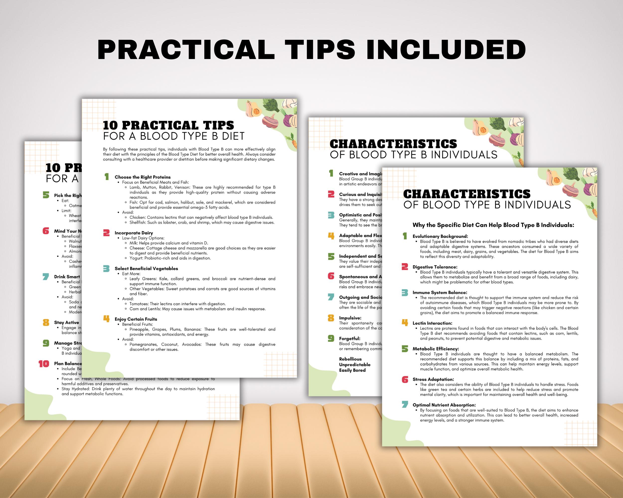 Blood Type B Diet Food List, Blood Group B Food Guide With Plant Based ...