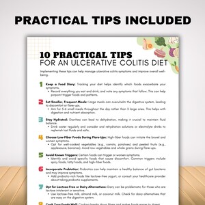 Ulcerative Colitis Food List and Crohns Disease IBD Diet Plan, Anti ...