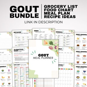 Gout Food List and Diet Cheat Sheet, Low Purine Foods or Low Uric Acid ...