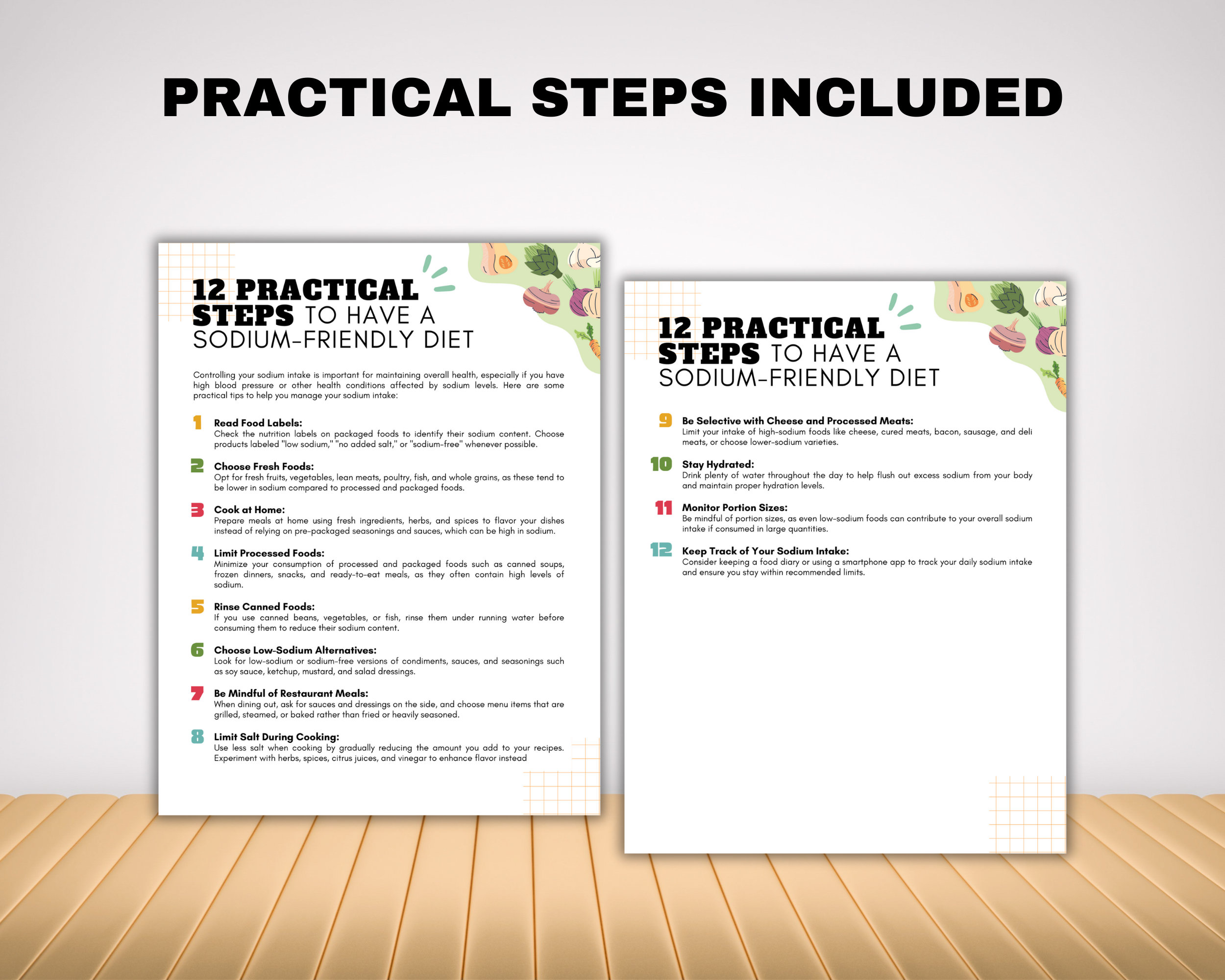 Low Sodium Food List for Low Salt Meal Plan, Grocery List Food Guide ...