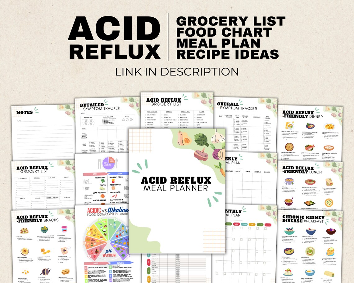 Acid Reflux Food List Nutrition Guide, Gastritis Relief Chronic Illness ...