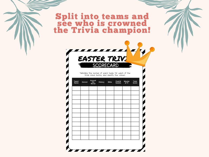 Easter Trivia Bundle for Family Reunion Games, Spring Trivia With the ...