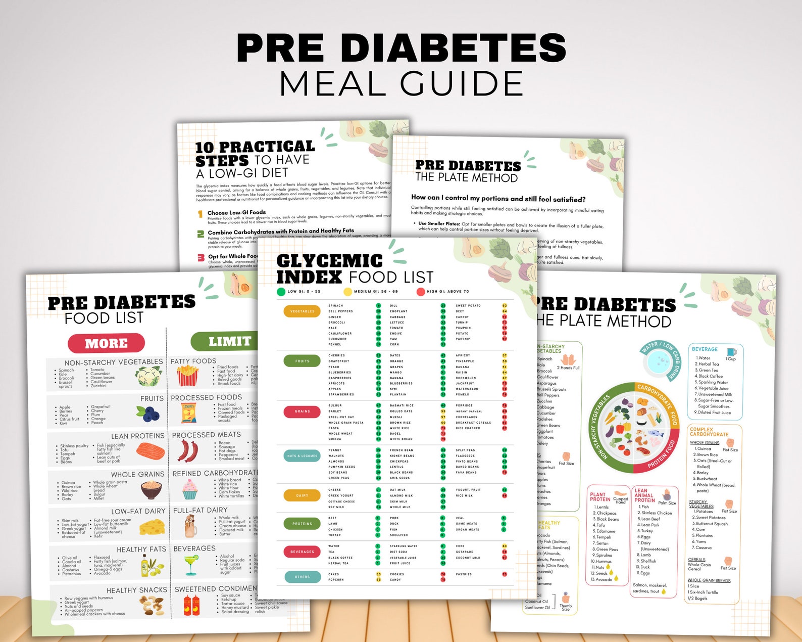 Pre Diabetic Meal Plan and Food List for Pre Diabetes Low Sugar Food ...