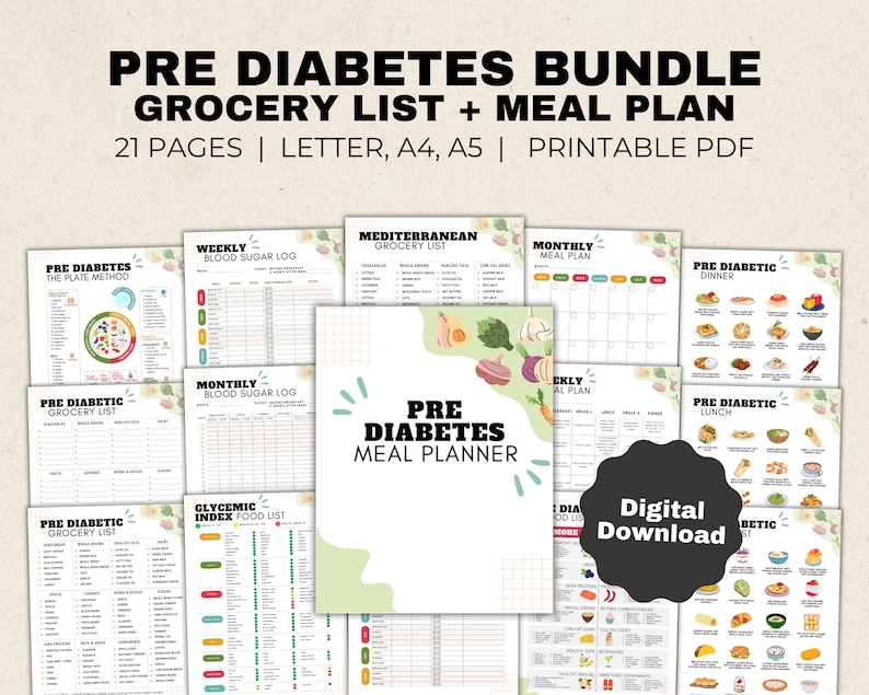 Pre Diabetic Meal Plan and Food List for Pre Diabetes Low Sugar Food ...