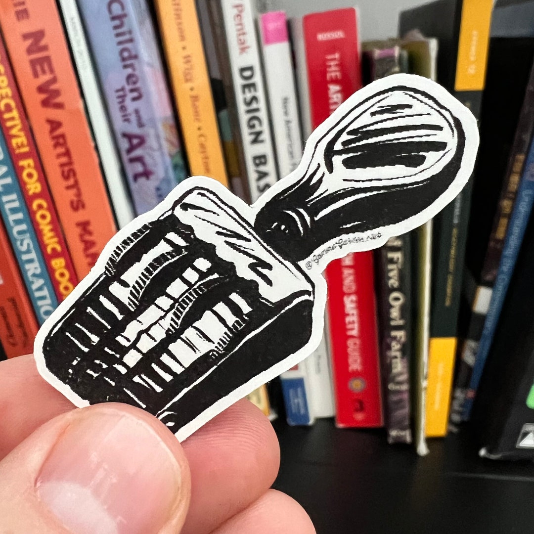 Date Stamp | Vinyl Sticker or Magnet | Book Lover Gift | Bookish ...