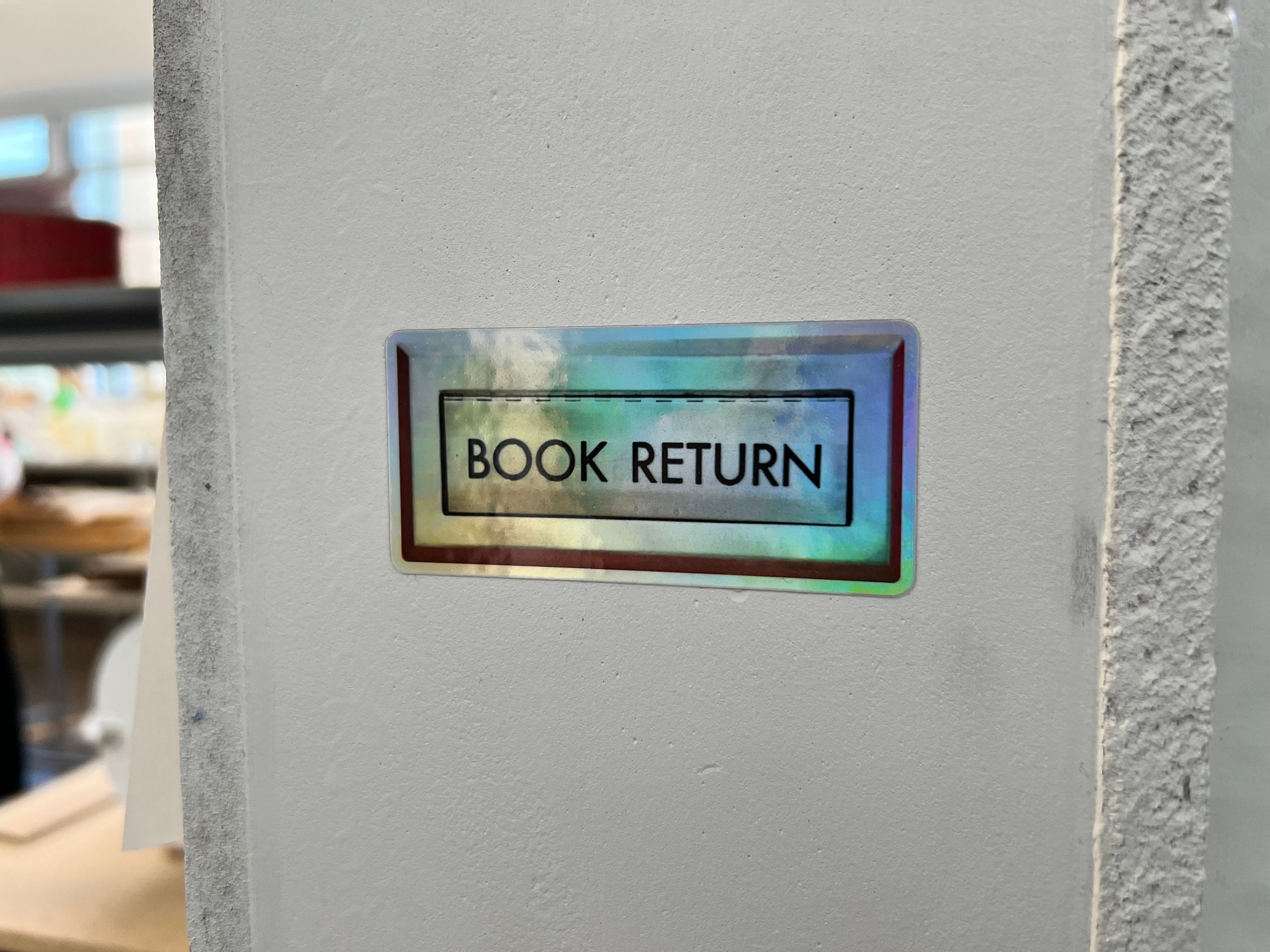 Book Nook Book Return Holographic Sticker Gift for Teachers, Librarians ...