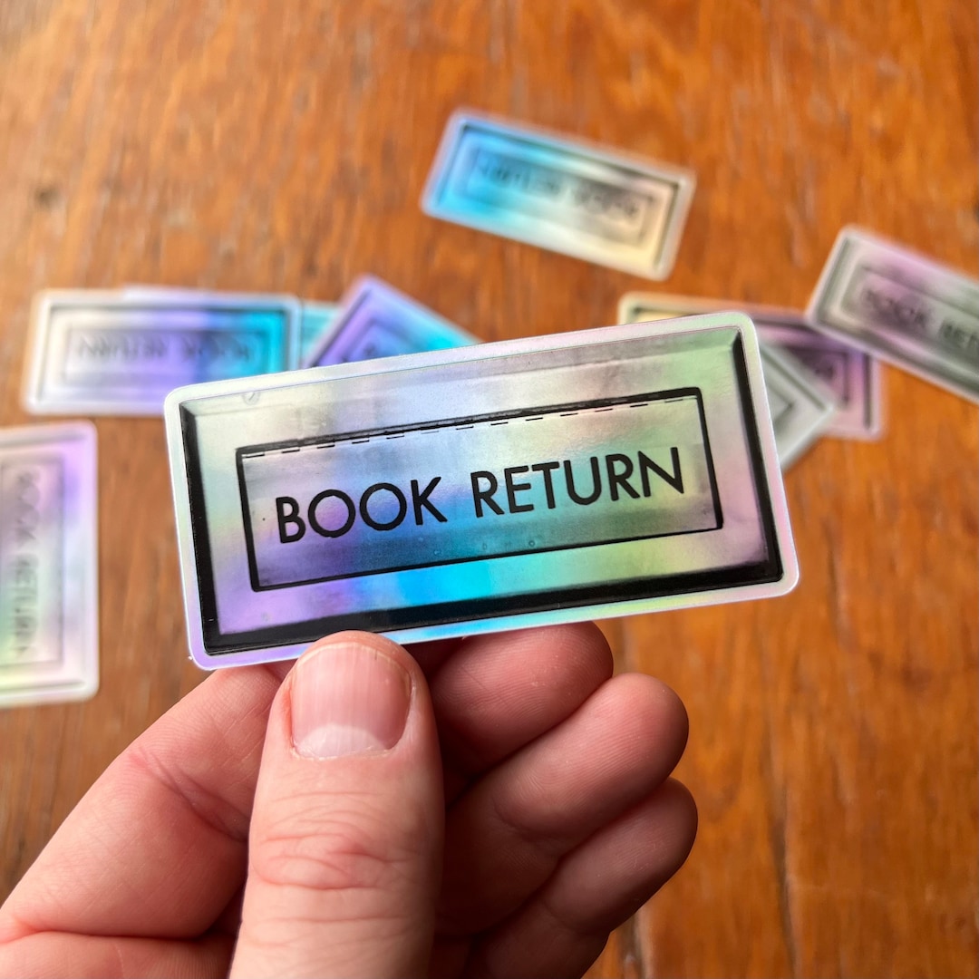 Book Nook | Book Return Holographic Sticker | Gift for Teachers ...